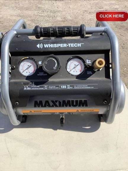 Whisper-tech air compressor - Rideau Auctions