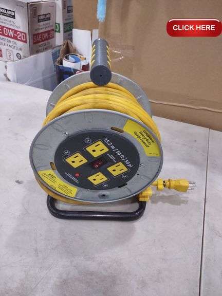 Link-2-home electrical reel yellow - Rideau Auctions