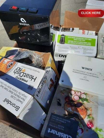 Mixed skid of broken items, damaged, missing pieces - Rideau Auctions