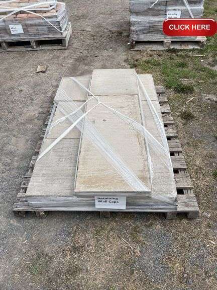 Skid Lot of Retaining Wall Caps - Rideau Auctions