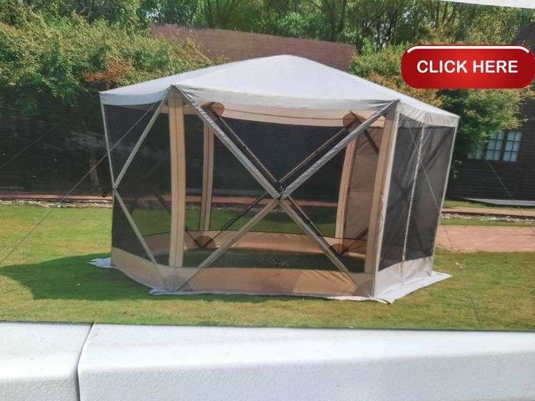 Timber ridge 6 hub pop up screen house - Rideau Auctions