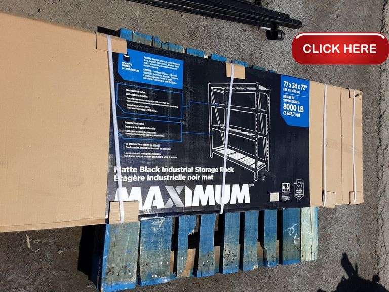 Maximum industrial storage rack - Rideau Auctions