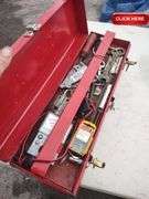 MasterCraft red tool box and accessory's inside - Rideau Auctions