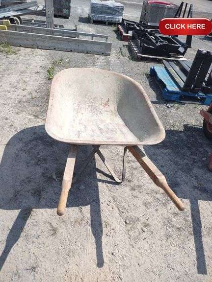 Kwik kerb grey wheelbarrow - Rideau Auctions