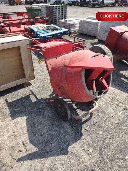Kwik kerb red cement mixer - Rideau Auctions
