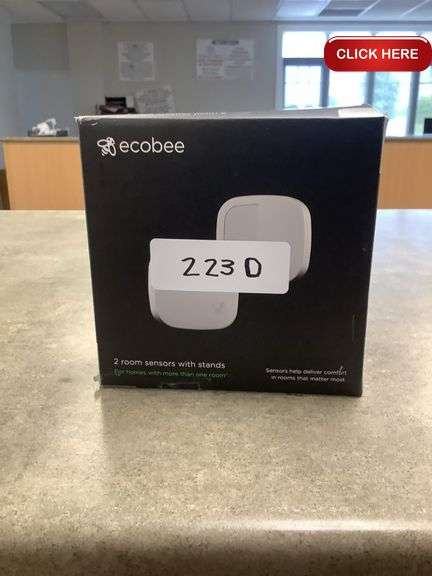 Ecobee 2 room sensors with stands - Rideau Auctions