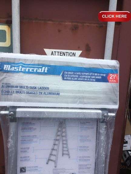 Mastercraft aluminum multi task ladder - Rideau Auctions