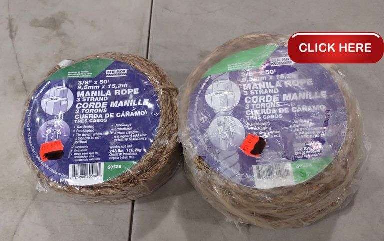 2 - manila rope rolls - Rideau Auctions