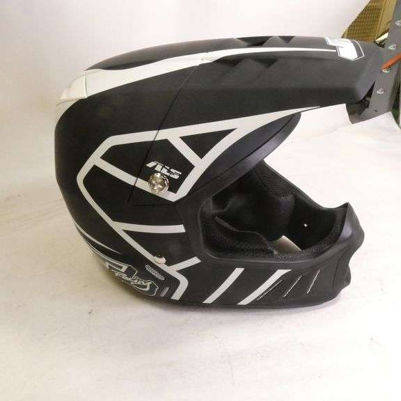 JT Racing Off Road Helmet Small, Black/White - Rio Grande Trade