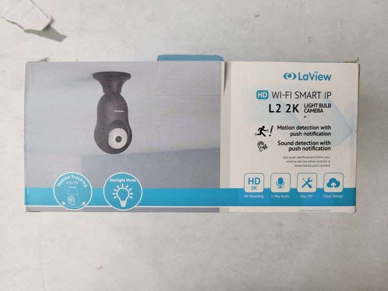 LaView Wi-Fi Smart IP Light Bulb Camera (2-Pack) - Rio Grande Trade