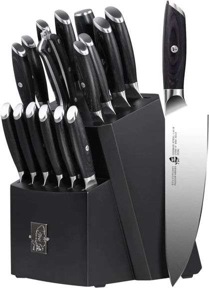 TUO 17 Pieces Knives Block Set - Rio Grande Trade