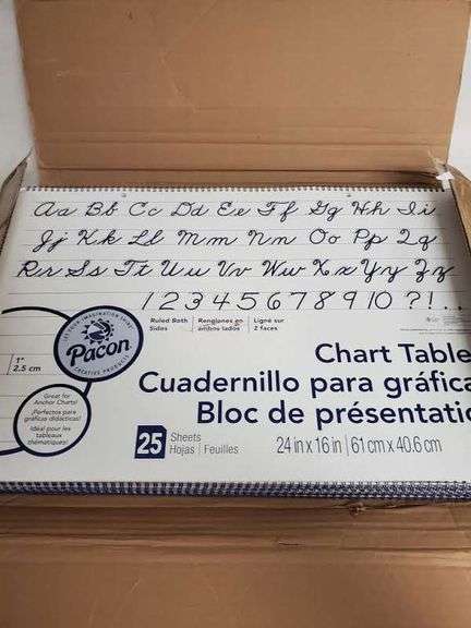 School Smart Chart Paper, 12 Pcs, 25 Sheets Each - Rio Grande Trade