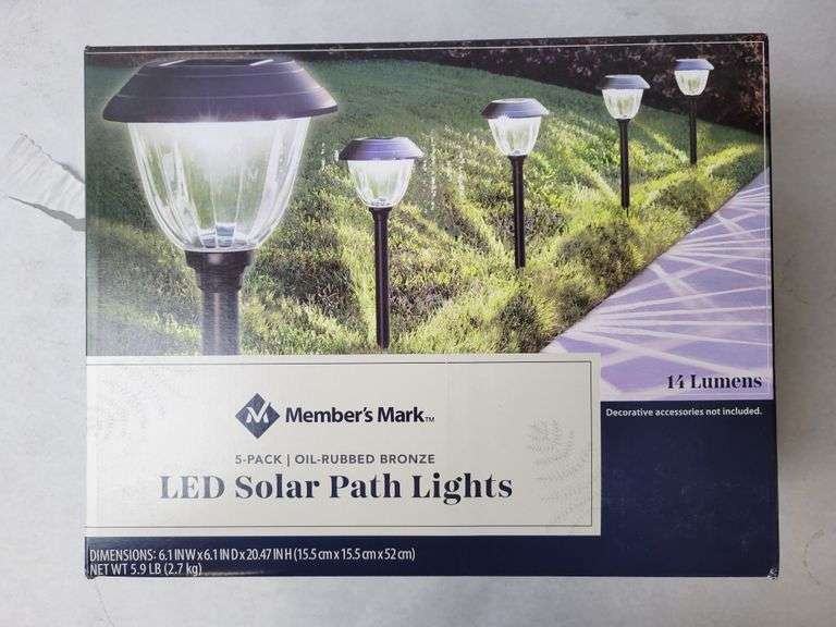 5 Piece LED Solar Path Lights - Rio Grande Trade