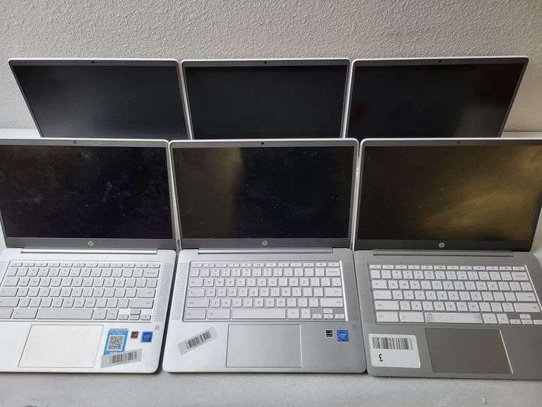 Lot of 6 DEFECTIVE HP Chromebook Laptops, Various Defects - Rio Grande ...