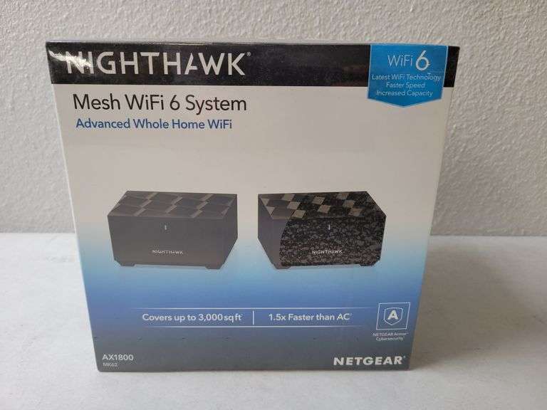 Nighthawk AX1800 Mesh Wi-Fi 6 System, New - Rio Grande Trade