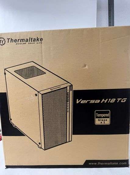 Thermaltake Versa H18 Tempered Glass microATX Mini-Tower Computer Case ...