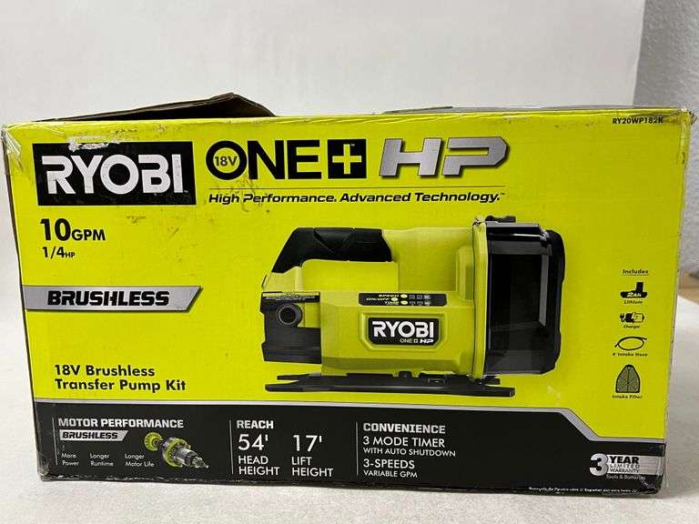 Ryobi 18V Brushless Transfer Pump Kit - Rio Grande Trade
