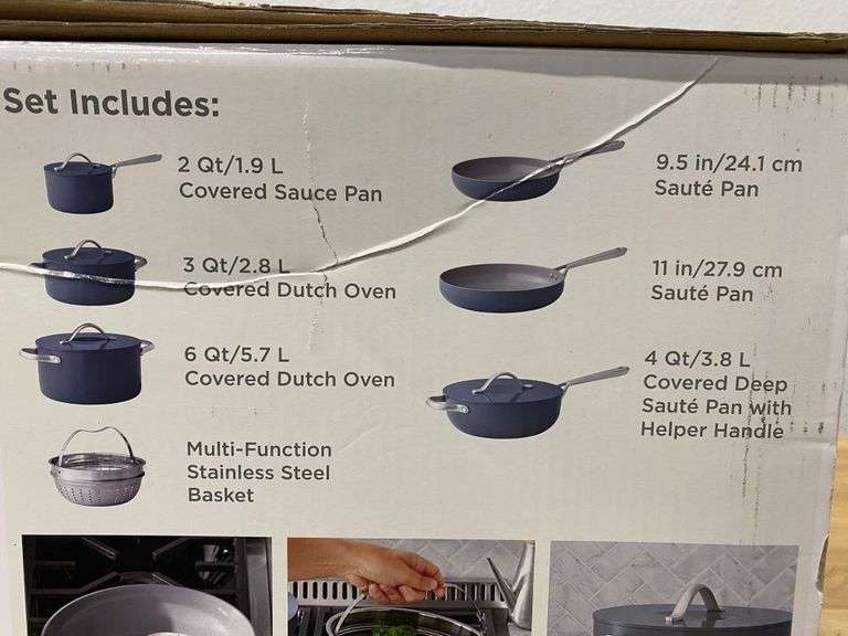 11 Piece Modern Ceramic Cookware Set - Rio Grande Trade