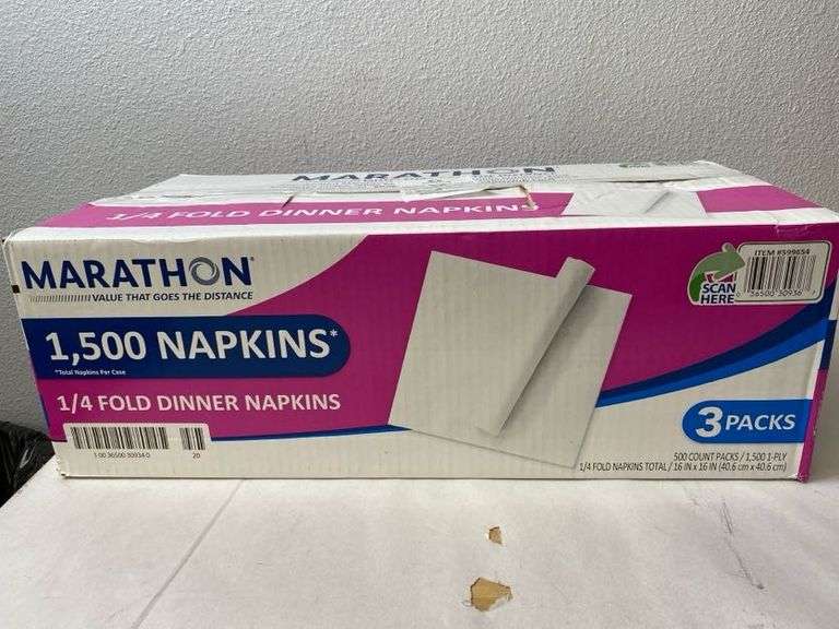 Marathon 1/4 Fold Dinner Napkins New, Pre-Cut Aluminum Foil Sheets New ...