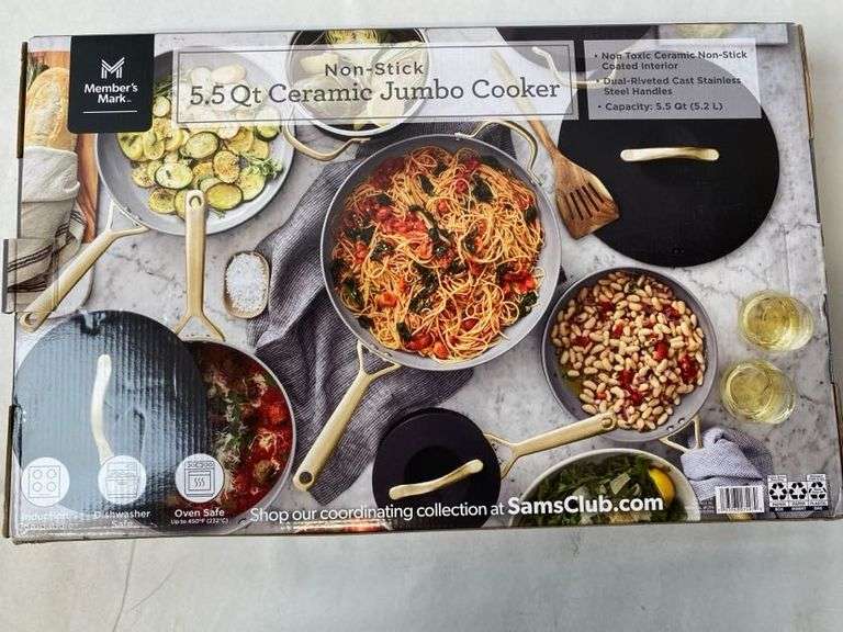 5.5 Qt Non-Stick Ceramic Jumbo Cooker - Rio Grande Trade