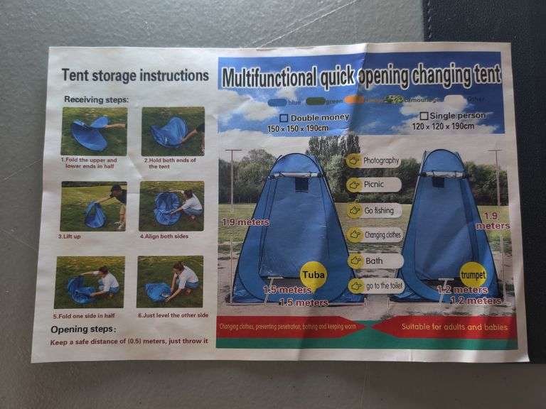 Multifunctional Quick Opening Tent - Rio Grande Trade