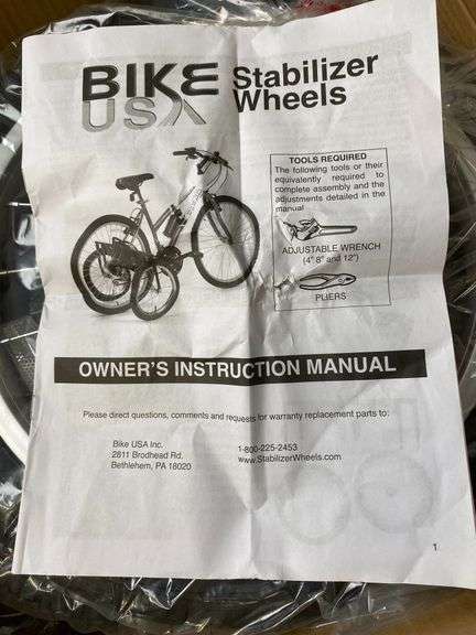 BikeUSA Bike Stabilizer Wheels, New - Rio Grande Trade