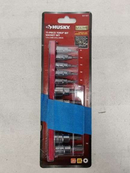 Husky 1/4" and 3/8" Drive Torx Bit Socket Set - Rio Grande Trade