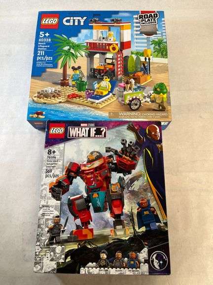 LEGO Marvel 76194 Tony Stark Sakaarian Iron Man & LEGO CITY 60328 Beach ...