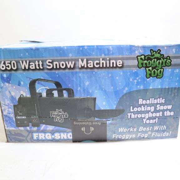 Froggy's Fog 650 Watt Snow Machine - Rio Grande Trade
