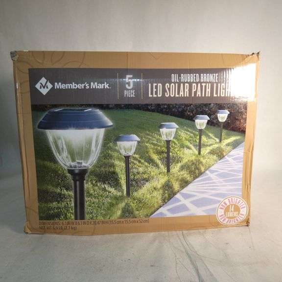 Member's Mark LED Solar Path Lights, 5 piece set - Rio Grande Trade