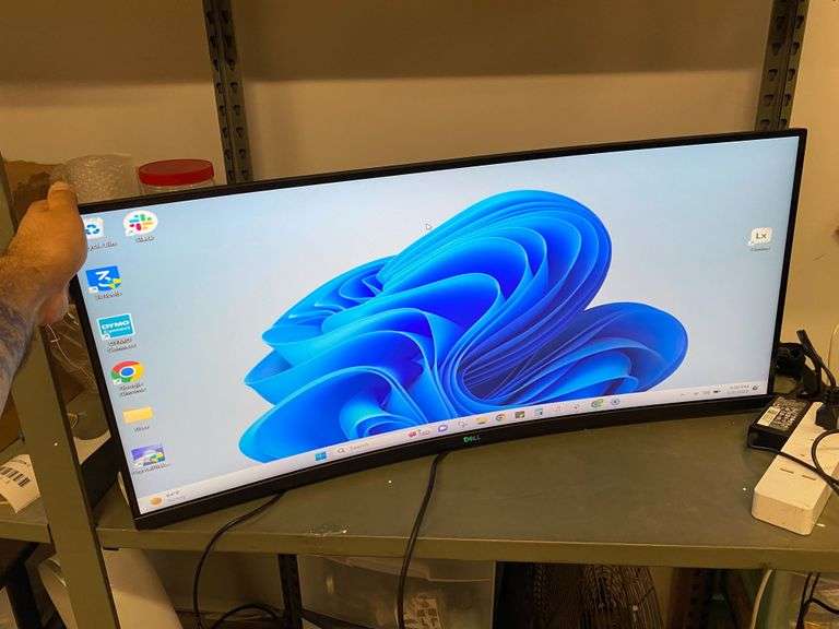 Dell 34” Curved Monitor, GOOD. Includes HDMI+display cables, USB-B ...