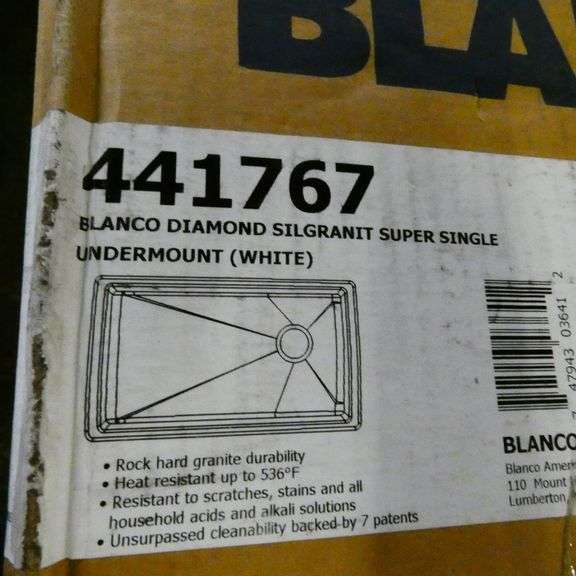 Blanco Diamond Super Single Bowl - White (Heavy/Oversized) - Rio Grande ...