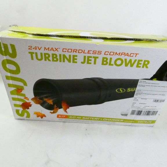 Sun Joe 24-Volt Cordless Turbine Jet Blower Kit (Looks New) - Rio ...