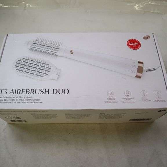 T3 Airebrush Duo Interchangeable Hot Air Blow Dry Brush - Rio Grande Trade