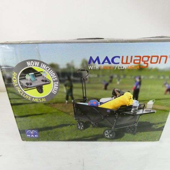 Mac Sports Folding 150 Pound Capacity Utility Wagon, Grey (Oversized ...