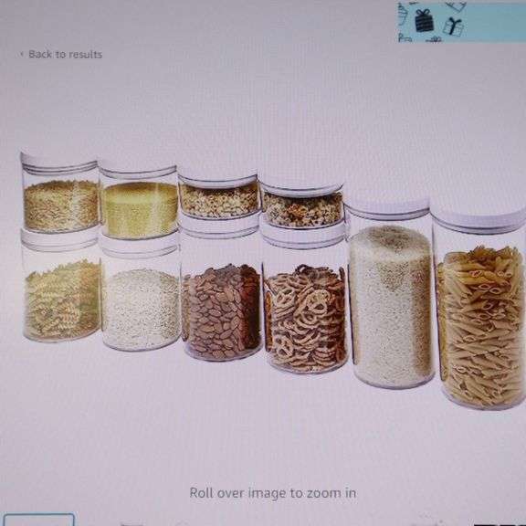 Amazon Basics 10-Piece Round Airtight Food Storage Containers - Rio ...