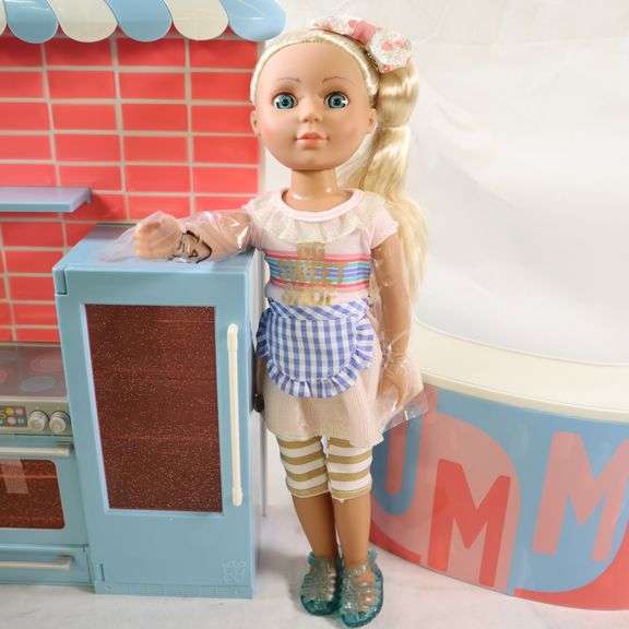 Glitter Girls Cooking Show Set w/14" Doll, 50+ Food&Baking Accessories ...