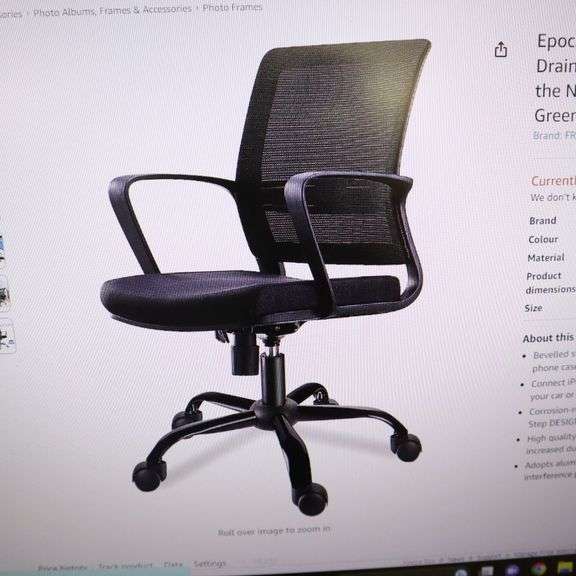 Smugdesk Mid-Back Ergonomic Office Lumbar Support Mesh Computer Desk ...