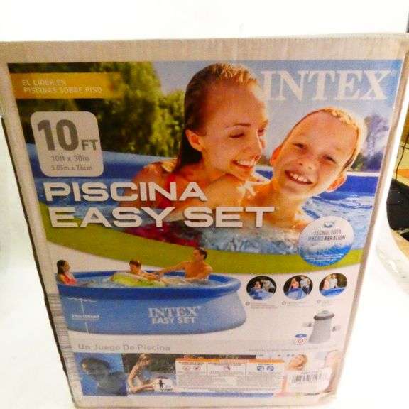 Intex 10' x 30" Easy Set Round Inflatable Above Ground Pool NEW! - Rio ...