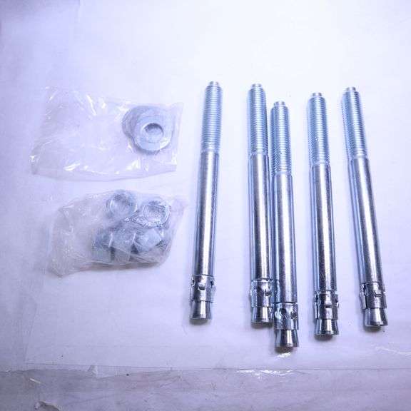 CONFAST 1" x 12" Wedge Anchor Zinc Plated (Box of 5) - Rio Grande Trade