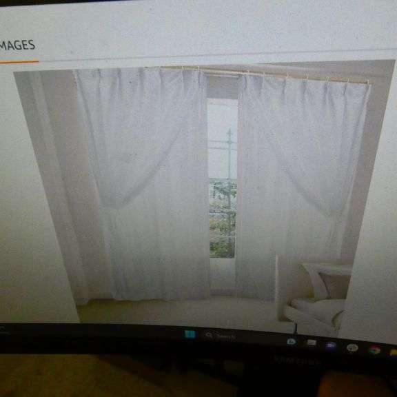 KURENAI 3-Way Style Layered Privacy Sheer White Curtains - Rio Grande Trade