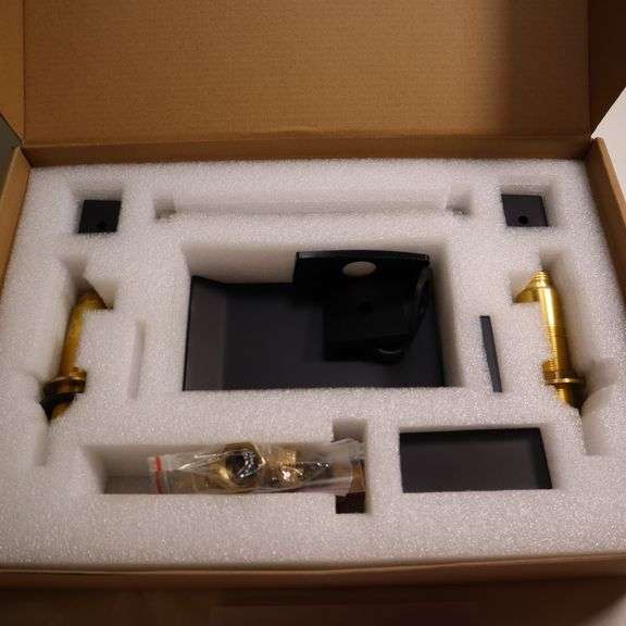Buluxe Waterfall Bathroom Faucet Matte Black, Used - Rio Grande Trade