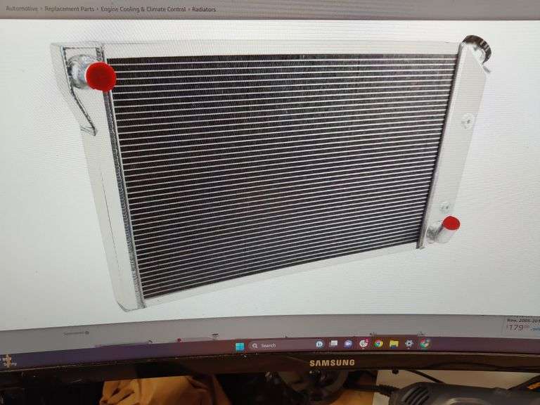 ALLOYWORKS Aluminum Radiator For Chevy Corvette C3 350/305 5.7/5.0 V8 ...