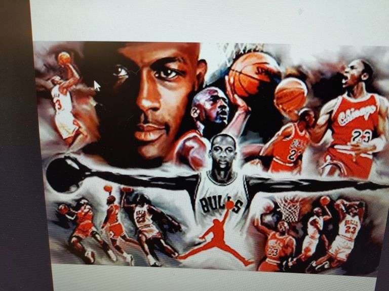 Michael Jordan Open Arms Collage Poster, 36"x24" - Rio Grande Trade