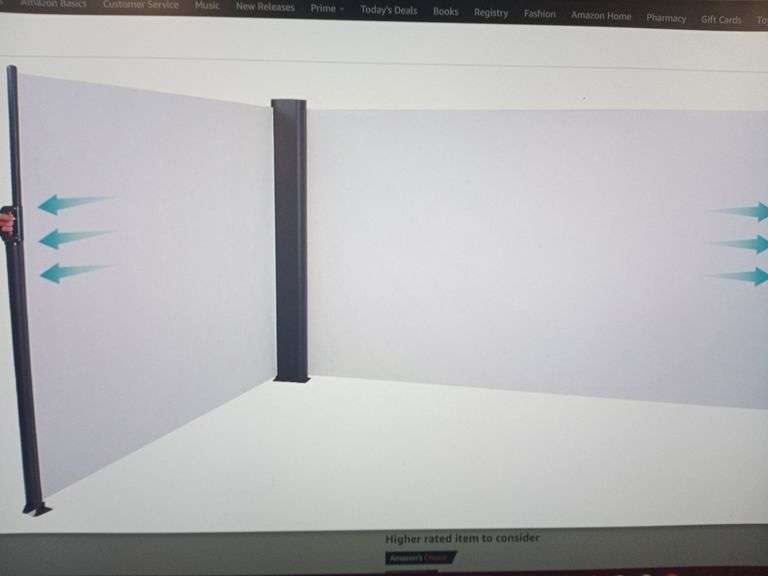 Retractable Side Sreen Privacy Awning Sun Shade Wall Divider - Rio ...