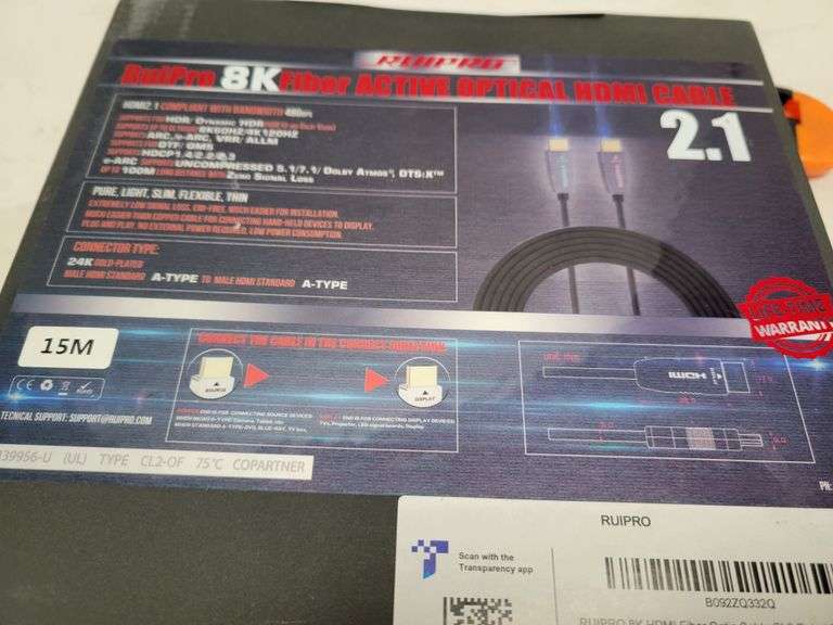 RUIPRO 8K HDMI Fiber Optic Cable - Rio Grande Trade