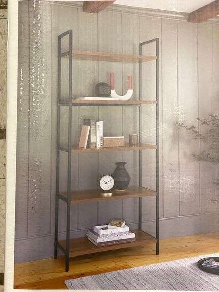 Loring 5 Shelf Ladder Bookshelf 72" - Rio Grande Trade
