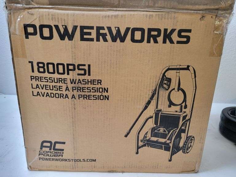 Powerworks 1800PSI Electric Pressure Washer 1.1 GPM - Rio Grande Trade