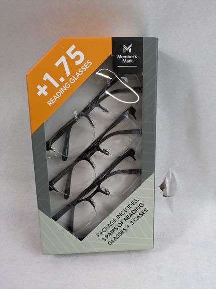 Member's Mark +1.75 Reading Glasses - Rio Grande Trade