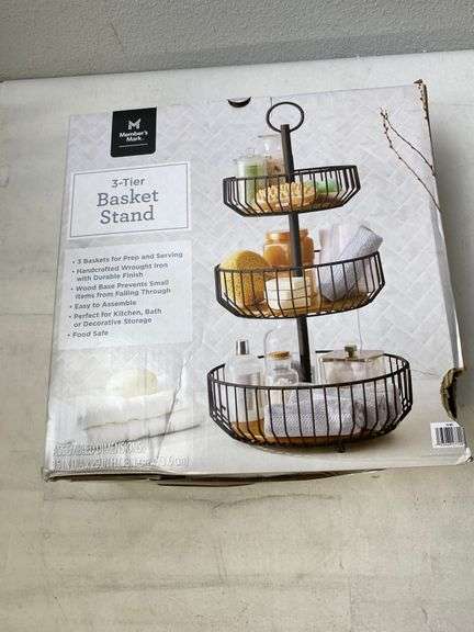 3 Tier Basket Stand - Rio Grande Trade